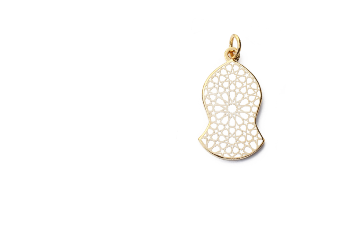 Blessed Sandal Pendant - Gold