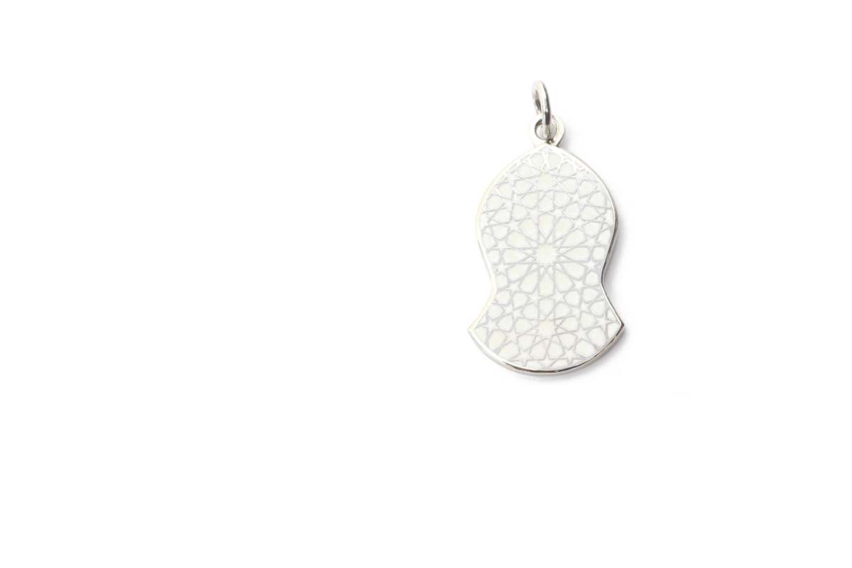 Blessed Sandal Pendant - Silver